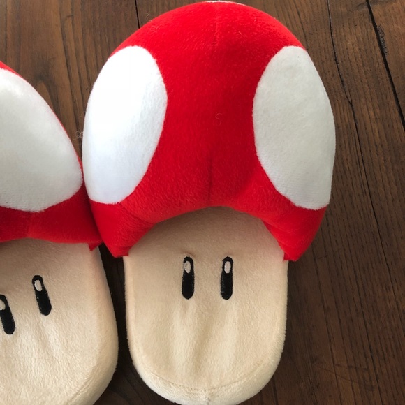 Nintendo | Shoes | Nintendo Mushroom Slippers | Poshmark